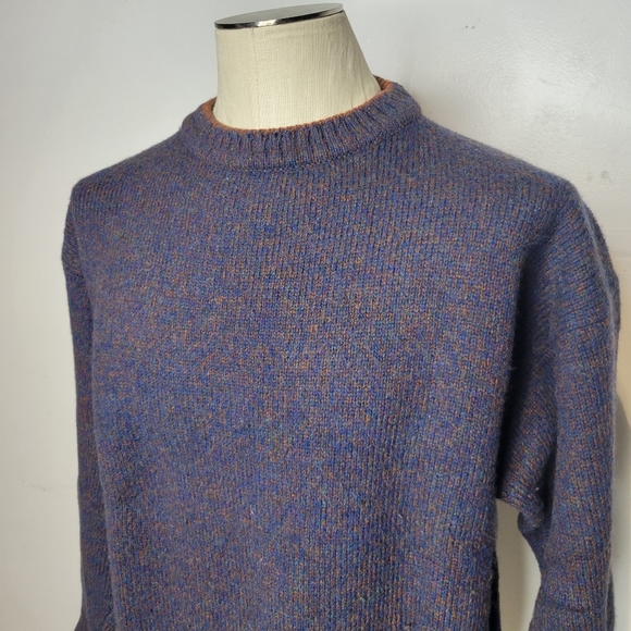 Woolwich | Sweaters | Vintage Woolrich Crew Neck Blue Orange Sweater ...